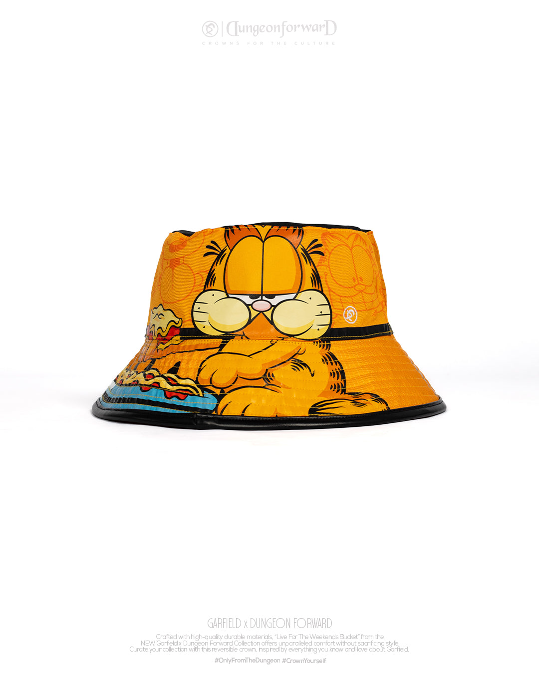 Live For The Weekends - Reversible Bucket - Garfield x Dungeon Forward ...