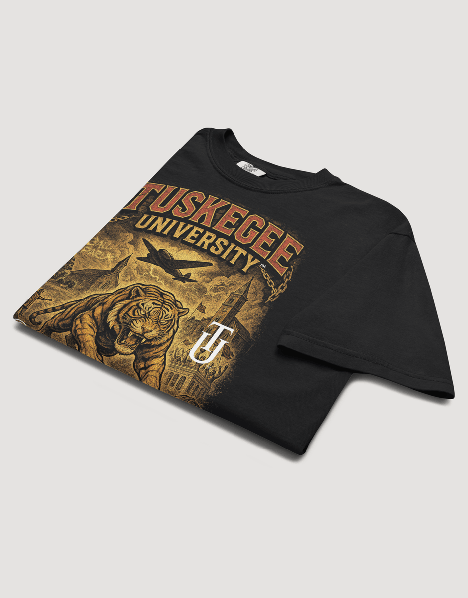 Dungeon Forward - Tuskegee University - Bootleg Pusher Tee – DungeonForward